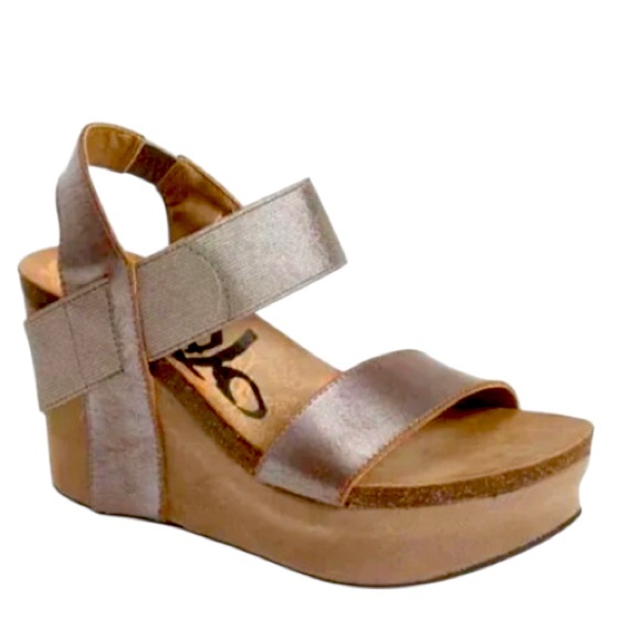 OTBT | Shoes | Otbt Bushnell Metallic Platform Wedges Womens Shoes ...